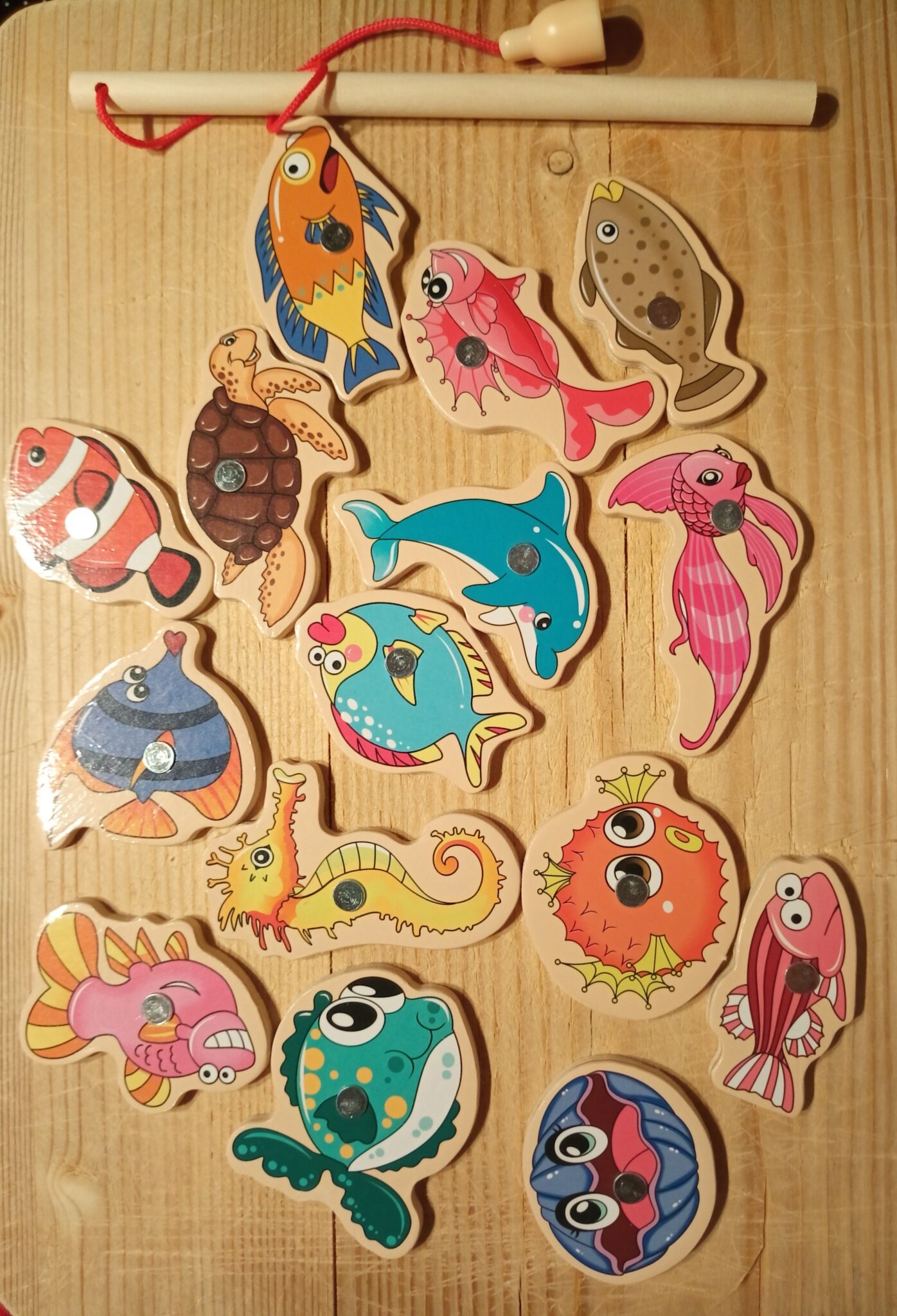 Montesori drvene ribice za pecanje - Novo - Beeboo