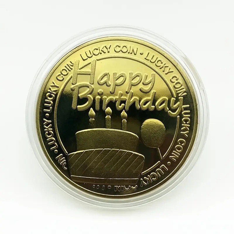 Poklon novcic Happy Birthday Gold NOVO - Beeboo